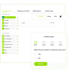 Tour selection quiz on the website | QForm Forms and Quizzes Constructor